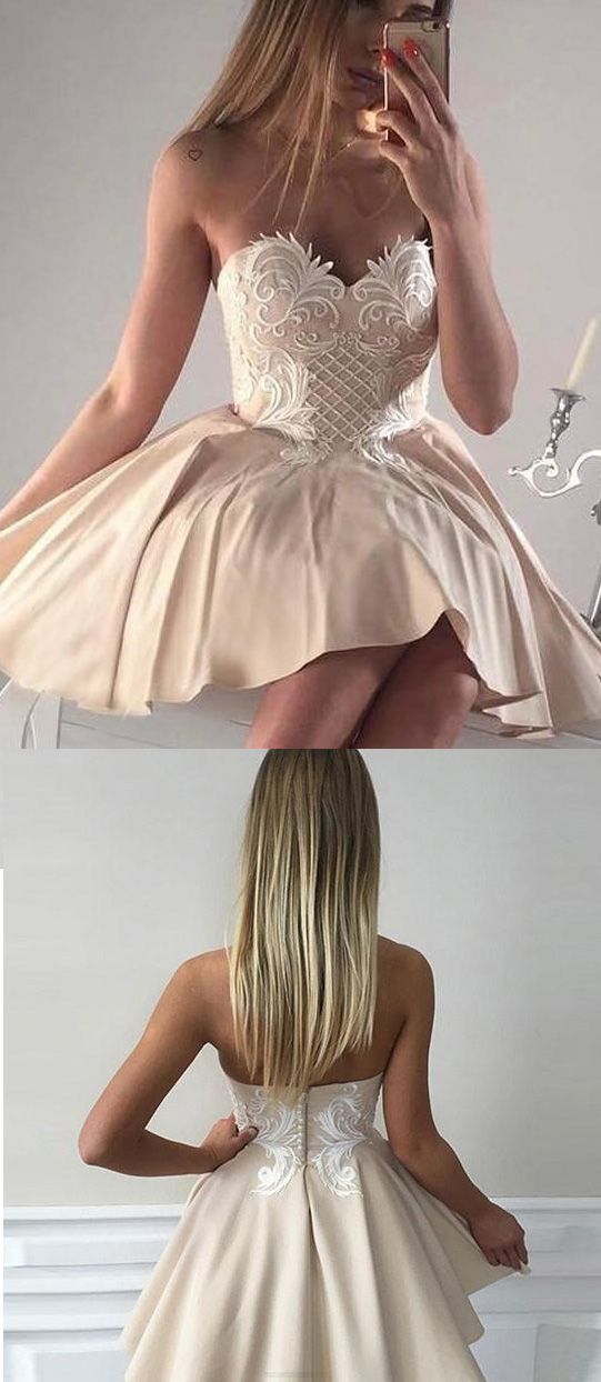 Short Prom Dresses, Sexy Prom Dresses, Champagne Prom Dresses ...